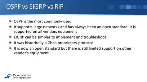 Cisco OSPF Characteristics FlackBox
