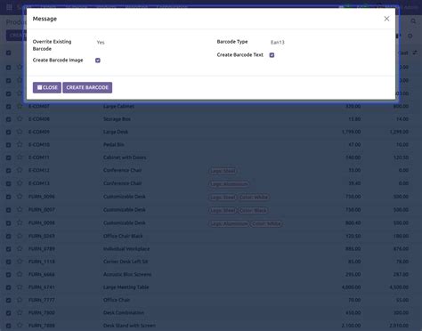 Odoo Product Barcode Generator WebKul