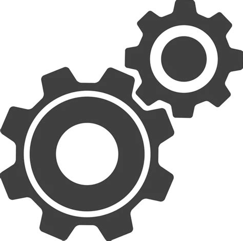 Vector Cog Settings Icon Symbol Stock Vector Mikefirsov