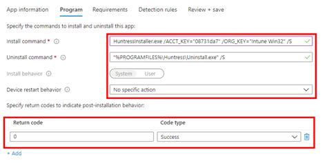 windows agent deployment via intune win32 app huntress product support