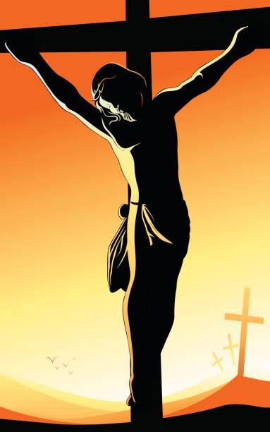 Jesus Crucifixion Clip Art Illustrations Royalty Free Vector Graphics