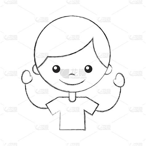 可爱的女孩角色图标