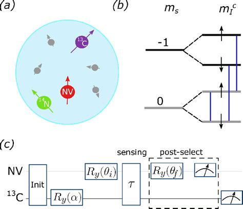 A The Electronic Spin Of A Negatively Charged Nv Center Interacts