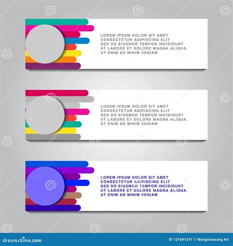 Colorful Modern Text Box Template For Website Computer Graphic