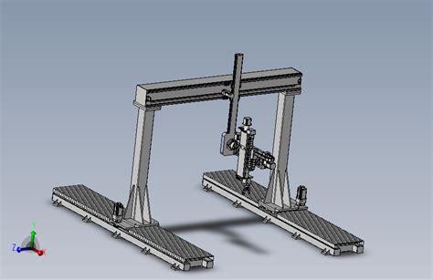 多轴移动搬运取料机构 SOLIDWORKS 2020 模型图纸下载 懒石网