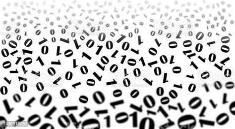 Background With Falling Binary Code Programming Stock Illustration