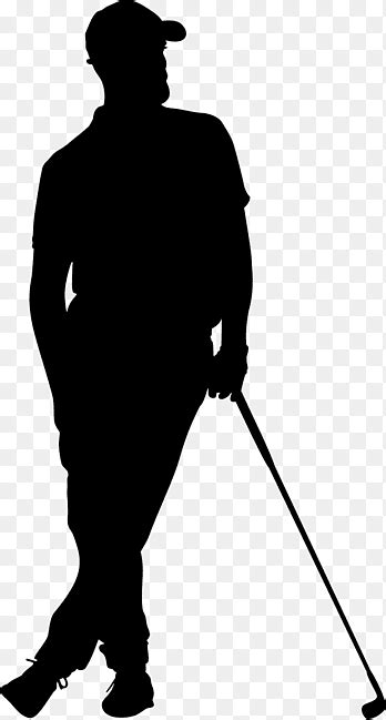 실루엣 골프 플레이어 카트 골퍼 스포츠 스윙 남자 클럽 블랙 Png Pngegg