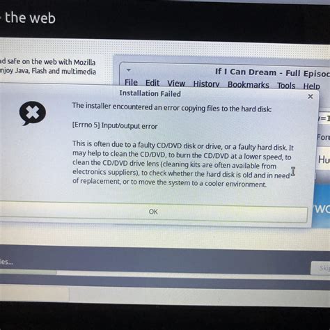 I Keep Getting The Following Error Cpu Is An Asus Eee 1015 Pe