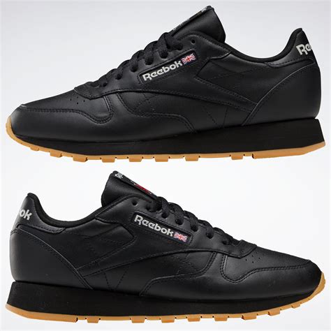 Reebok Footwear Men Classic Leather Shoes Cblackpugry5rbkg03 Reebok