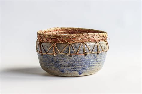 Pieza Cerámica Gres Y Fibra Vegetal Mercado Cul