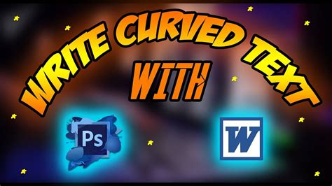 How To Write Curved Text In MS Word And In Photoshop HINDI YouTube