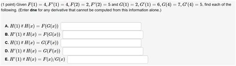 Solved 1 Point Given F 1 4 F 1 4 F 2 2 F 2 5 And Chegg Com