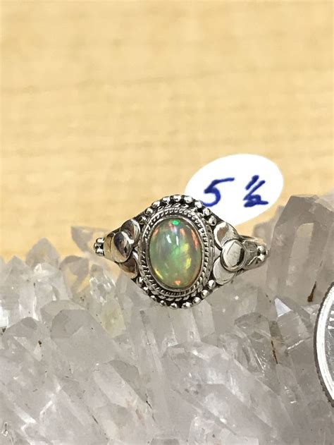 Ethiopian Opal Ring Size 5 12 By Karinsforgottentreas On Etsy