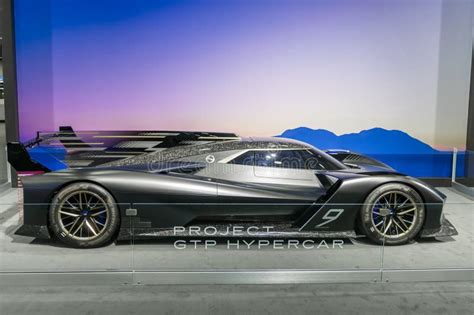 The Cadillac Project Gtp Hypercar On Display Detroit Auto Show At