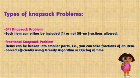 Fractional Knapsack Problem With Dora Example In Java Ppt