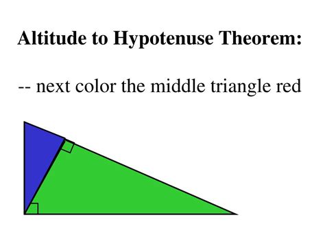 Ppt Altitude To The Hypotenuse Theorem Powerpoint Presentation Free