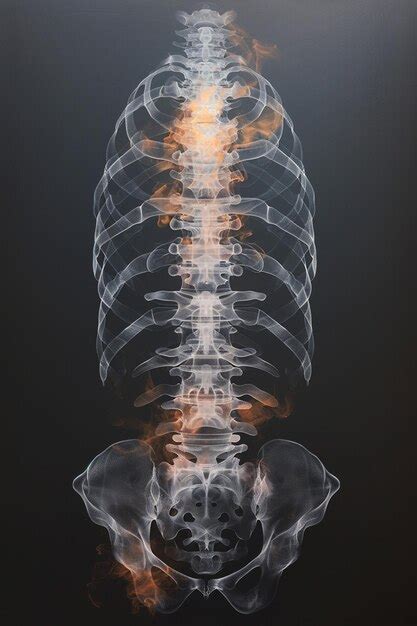 A Conceptual Artwork Featuring A Minimalist Interpretation Of A Spinal