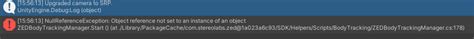 Unity Error Zed Sdk Is Not Installed Or Needs To Be Updated Stereolabs Forums