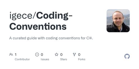 Github Igececoding Conventions A Curated Guide With Coding