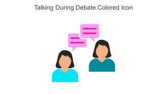 Talking During Debate Colored Icon In Powerpoint Pptx Png And Editable Eps Format PPT Template