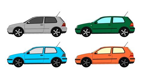 Volkswagen Golf Vector Images And Graphics For Commercial Use Vectorstock