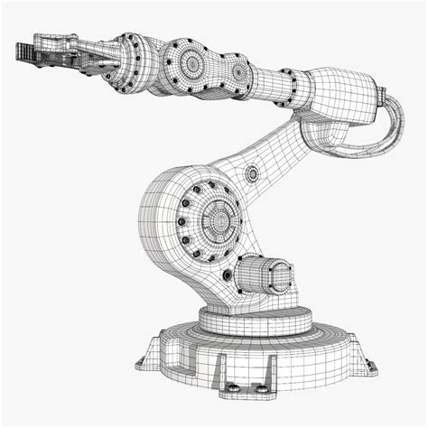 Fbx Industrial Robot Modeled Robot Arm Robot Futuristic Robot