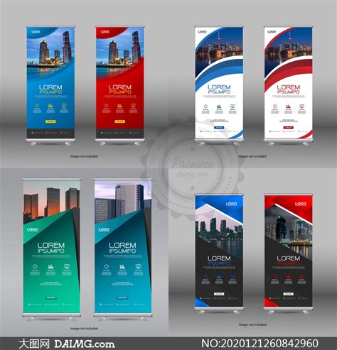 多用途易拉宝广告设计矢量模板v27大图网图片素材