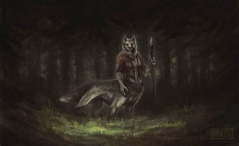 Wolf Art Character Design Dungeons And Dragons Characters