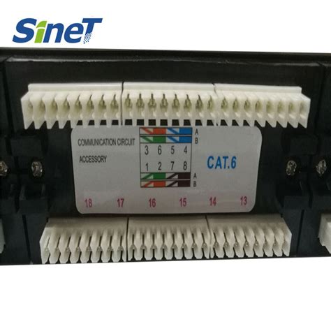 19inch 1u Rack Mount Patch Panel Unshielded Utp 24 Port Cat6 Cable