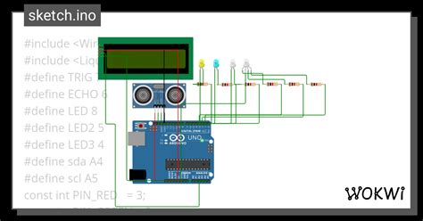 Ultra Sonic Wokwi Esp32 Stm32 Arduino Simulator