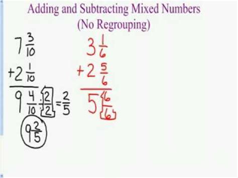 Adding And Subtracting Mixed Numbers Video Arithmetic CK Foundation