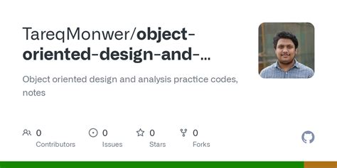 Github Tareqmonwer Object Oriented Design And Analysis Practice Object Oriented Design And