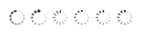 Premium Vector Loading Circles Set