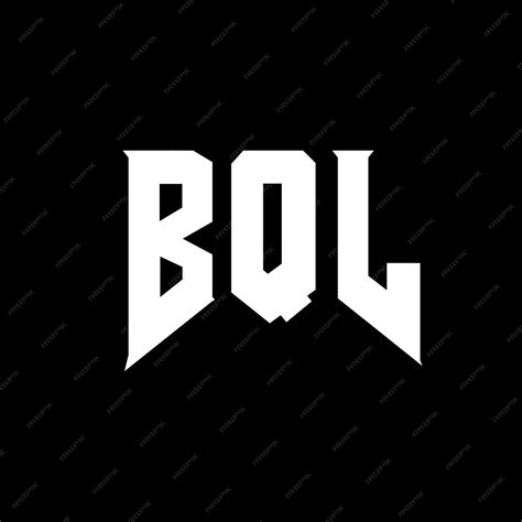 Premium Vector Bql Letter Logo Design For Technology Company Bql Logo Design Black And White
