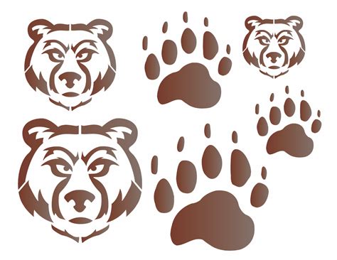 Brown Bear Paw Prints