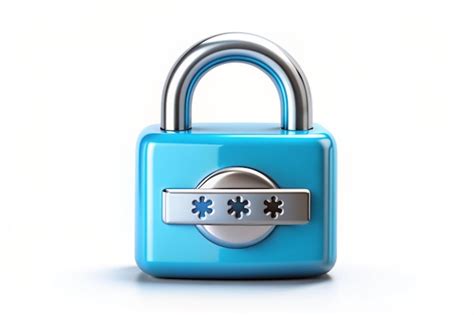 3d Padlock For Password Secure Online On White Background Closed Padlock Sign Cyber Security