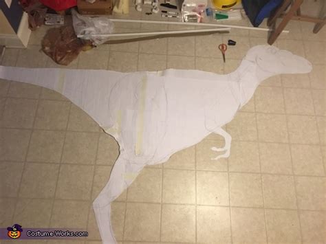 Jurassic Park Inspired Velociraptor Costume How To Instructions