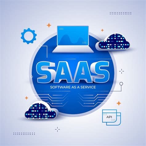 Premium Vector Abstract Technology Saas Illustration