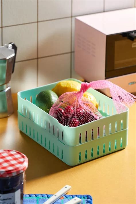 Fridge Storage Basket Set Of 2 Urban Outfitters