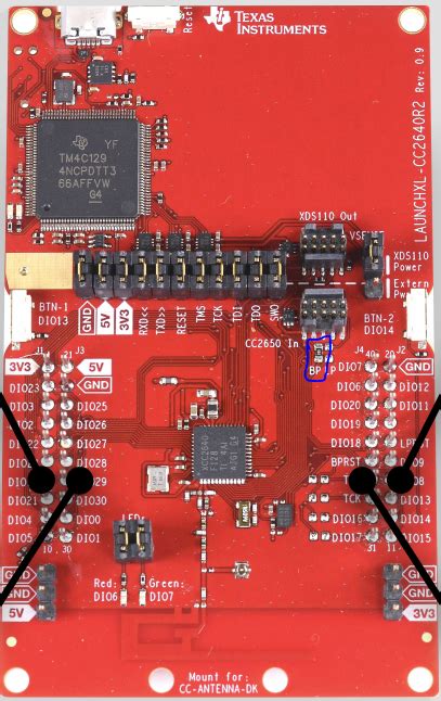 Launchxl Cc2640r2 Powering Up Using Boostxl Batpakmkii Bluetooth