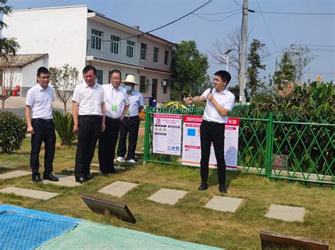 全省农村生活污水治理工作现场推进会人员参观集团农污项目 江西省华赣环境集团有限公司