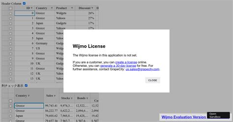 flexgrid selector and column group bug in vue version 3 0 5 codesandbox