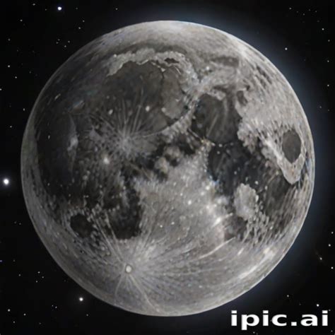 Stunning Close Up Of The Moon Showcasing Its Unique Surface Features