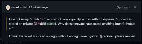 Dry Run Should Not Request Github Token · Issue 10441 · Renovatebotrenovate · Github