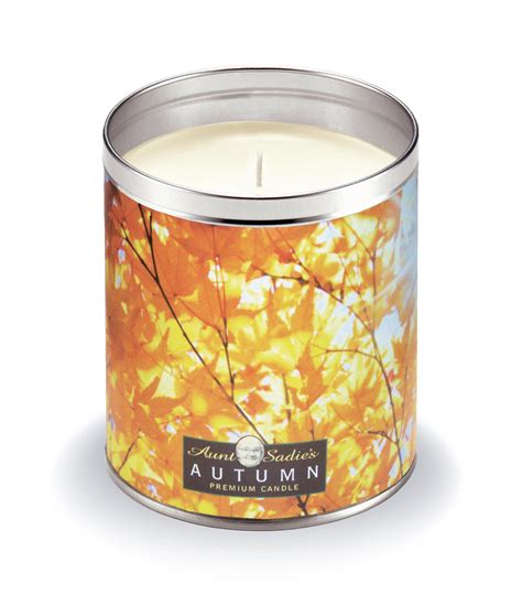 Autumn Sun Through Trees Candle