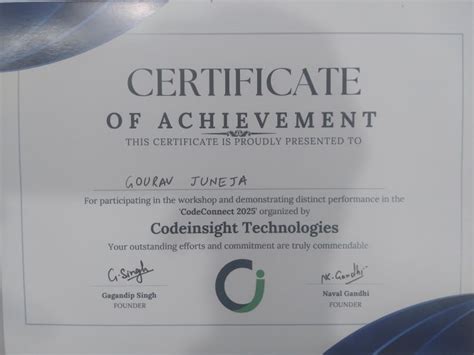 Achievement Codeconnect2025 Codingjourney Rag Techinnovation