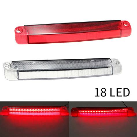 12v 18 Led รถด้านหลังหางที่สามไฟเบรคหยุดรถย้อนกลับไฟ High Mount Stop Light ไฟท้ายด้านหลัง