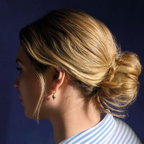 pomegranate earring drops yellow gold cassandra goad