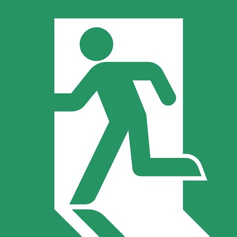 Download Exit Symbol Green PNG Image For Free