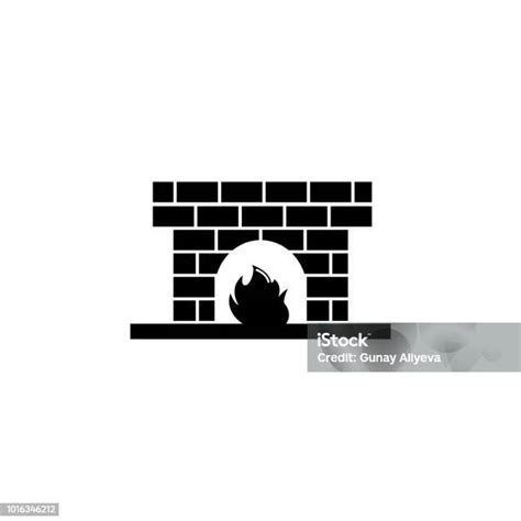 실루엣 아이콘 벽난로 의해 양말 간단한 크리스마스 새 해 아이콘입니다 웹 요소 재생 디자인 아이콘으로 사용할 수 있습니다 12월에 대한 스톡 벡터 아트 및 기타 이미지